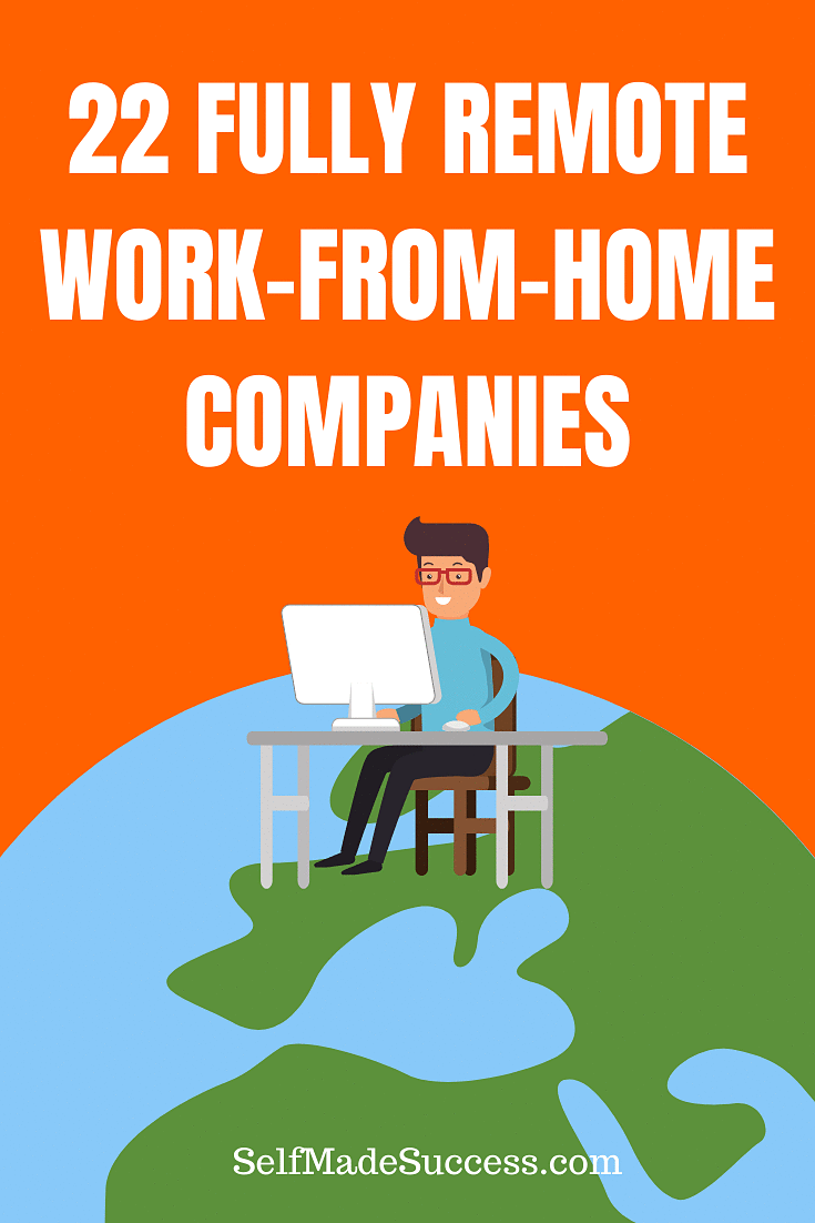 30 Fully Remote Work-From-Home Companies - Self-Made Success