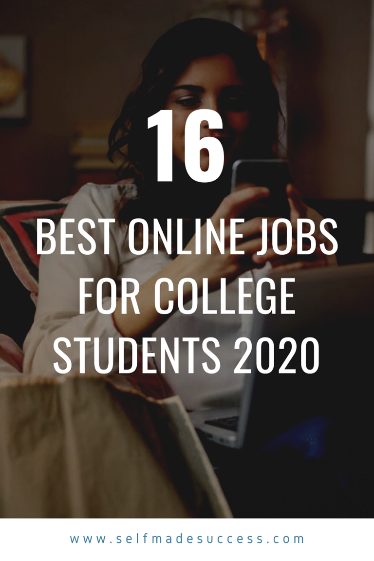 16 Best Online Jobs for College Students - Self-Made Success