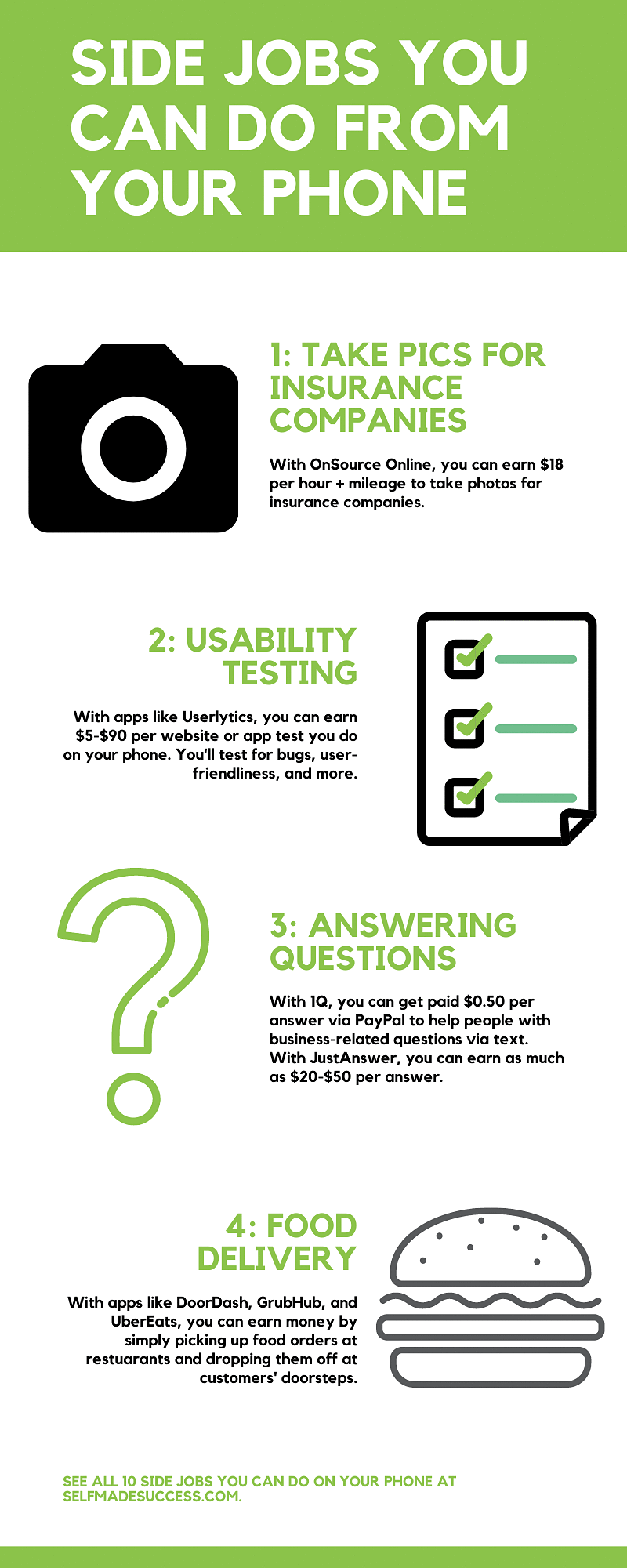 10 Side Jobs You Can Do From Your Phone in 2020 - Self-Made Success