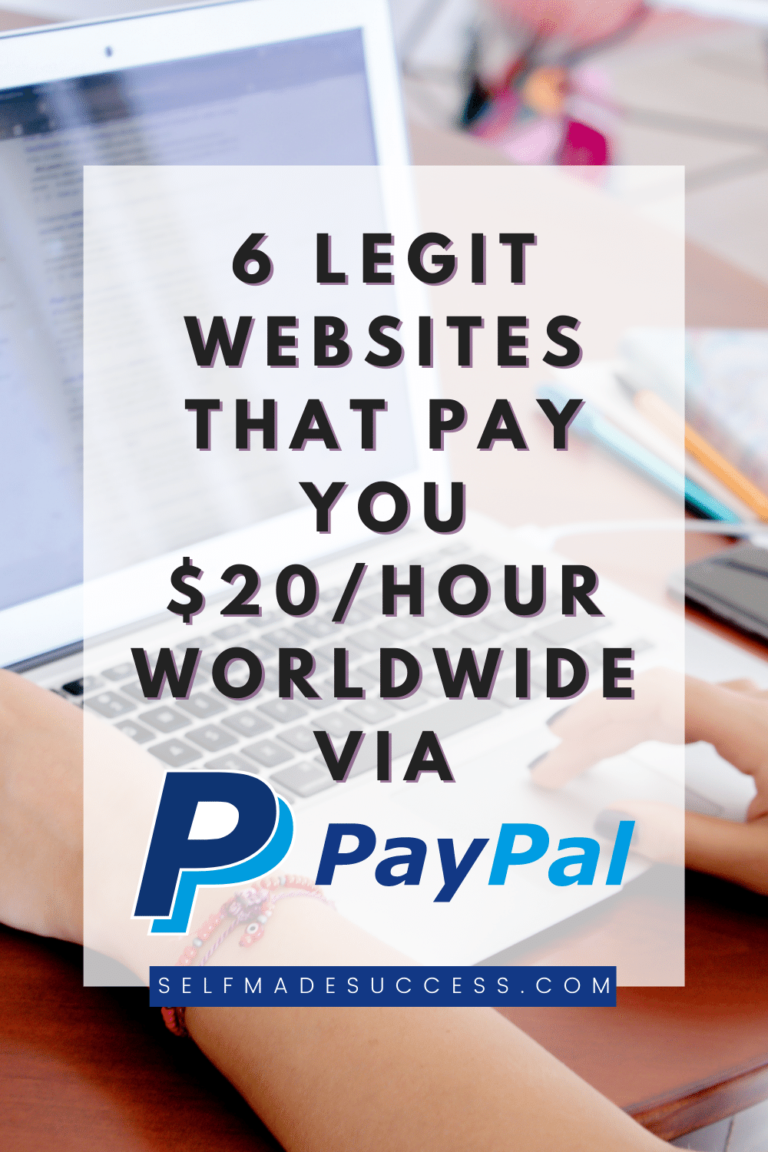 9 Legit Websites That Pay You $20-$30/Hour Worldwide via PayPal - Self ...